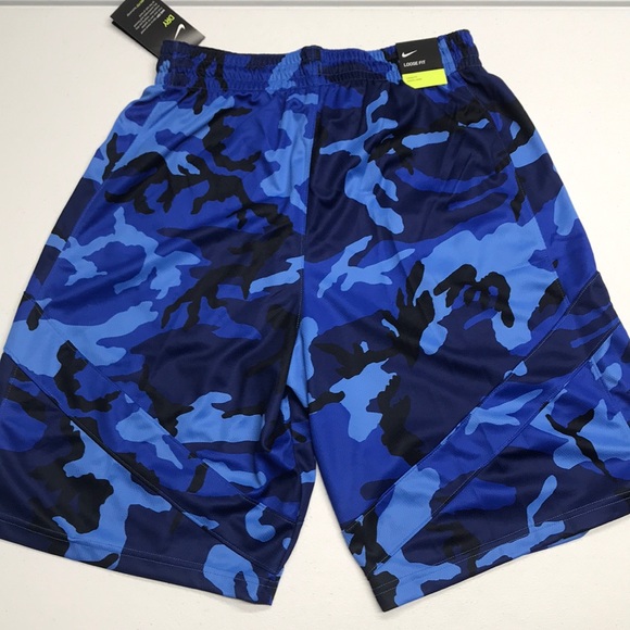 Nike | Shorts | Nike Mens Blue Camo Basketball Gym Shorts | Poshmark